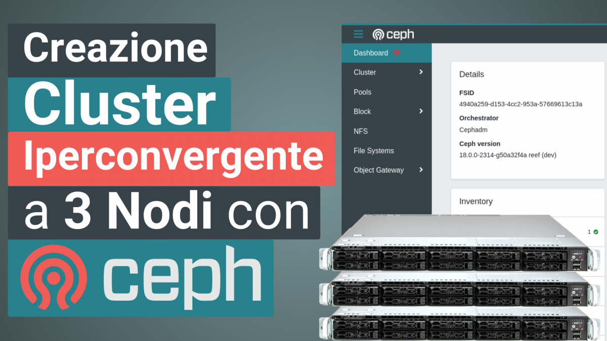 Come Creare un Cluster Iperconvergente a 3 Nodi con Ceph - CephFS