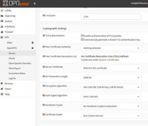 OpenVPN: Encryption and traffic compression (optimize hardware and improve security)